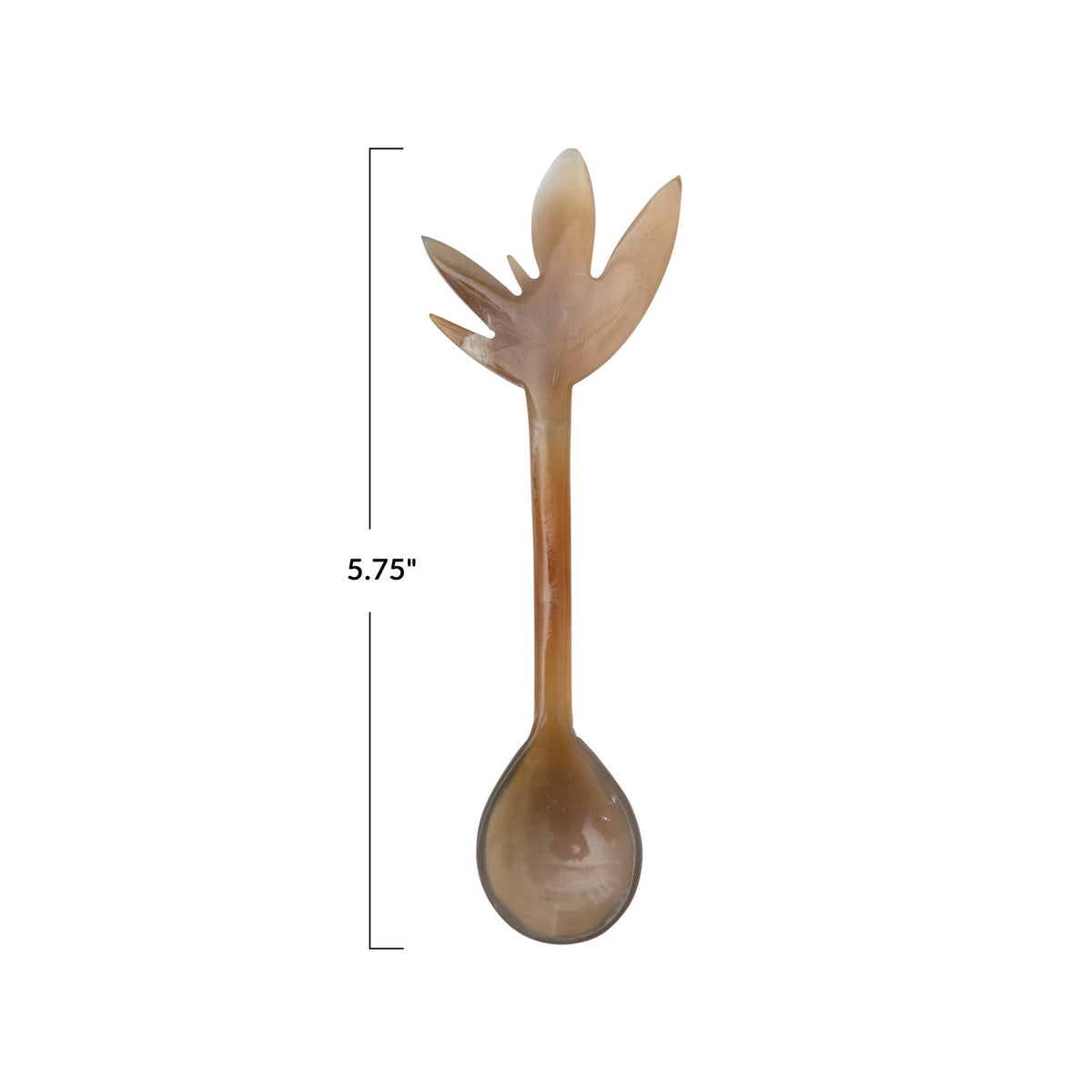 Hand-Carved Horn Spoon – Pink Antlers
