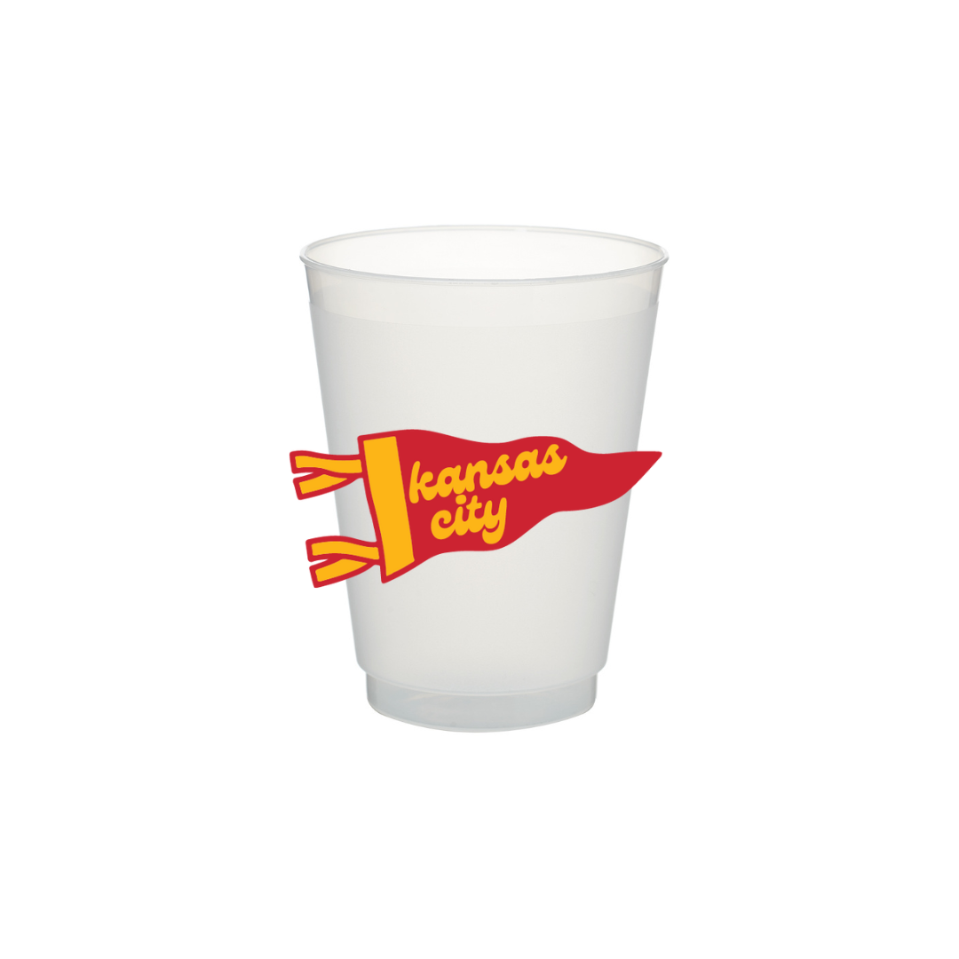 10ct KC Flag Cups – Pink Antlers