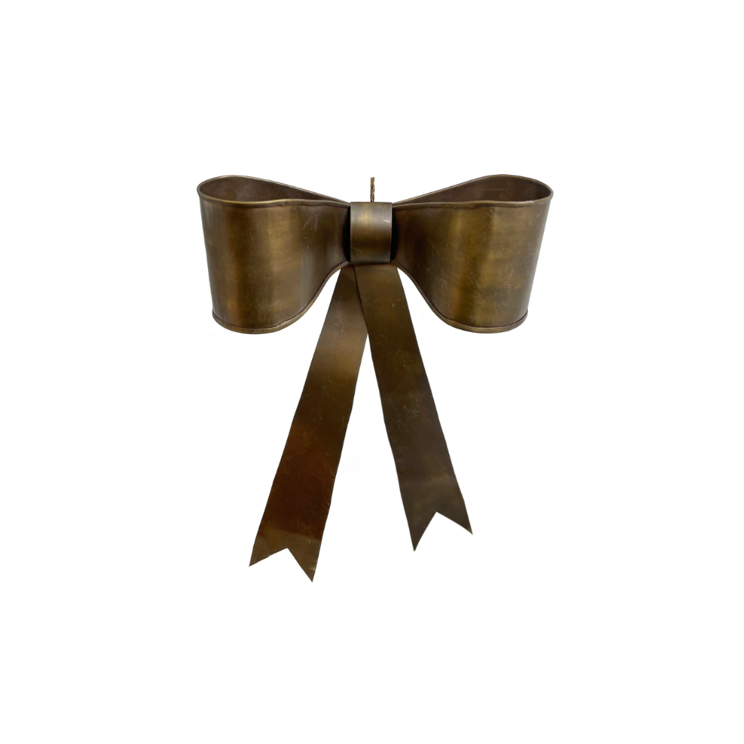 Large Brass Bow – Pink Antlers