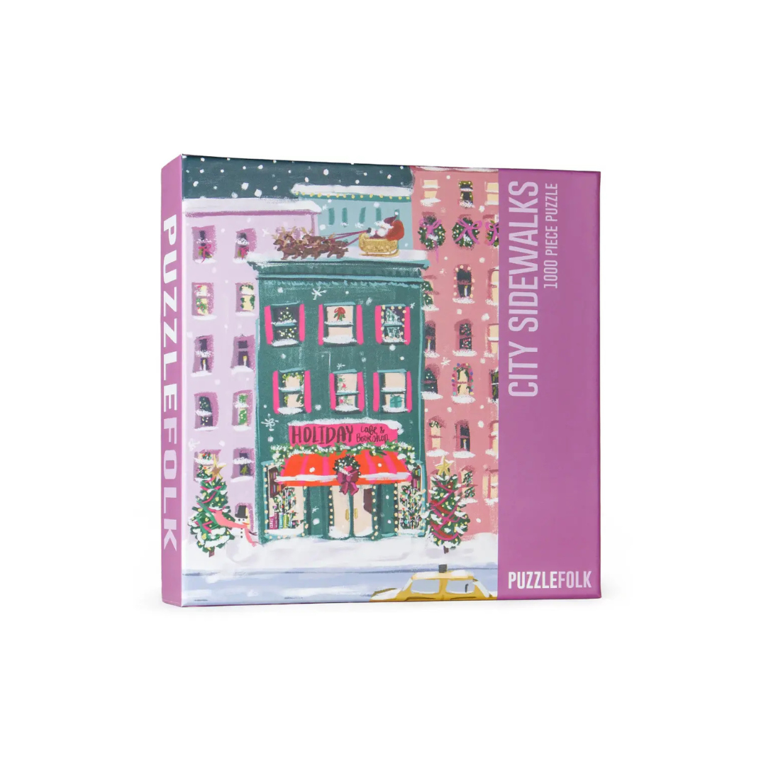 City Sidewalks Puzzle – Pink Antlers