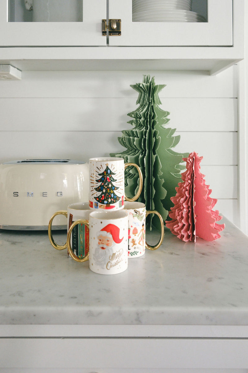 9" Pink Paper Folding Tree – Pink Antlers