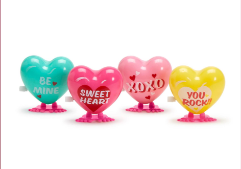 Wind Up Heart Hopper – Pink Antlers