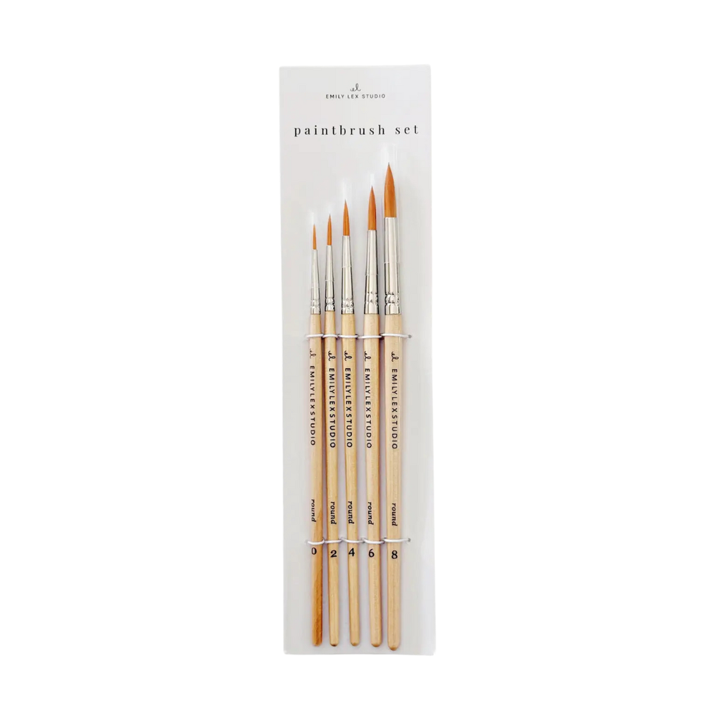Paintbrush Set of 5 – Pink Antlers