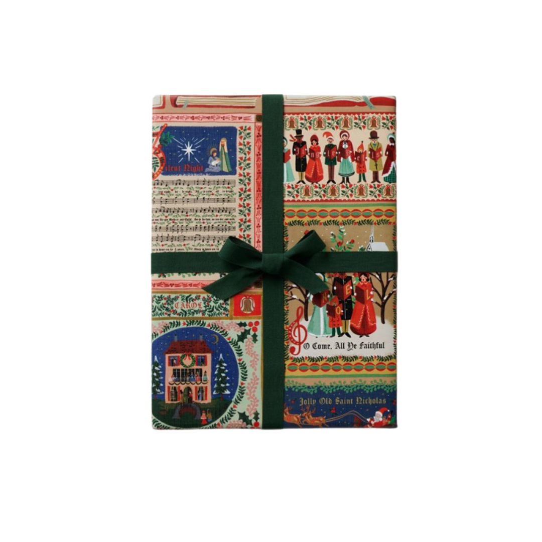 Christmas Carolers Wrapping Roll – Pink Antlers