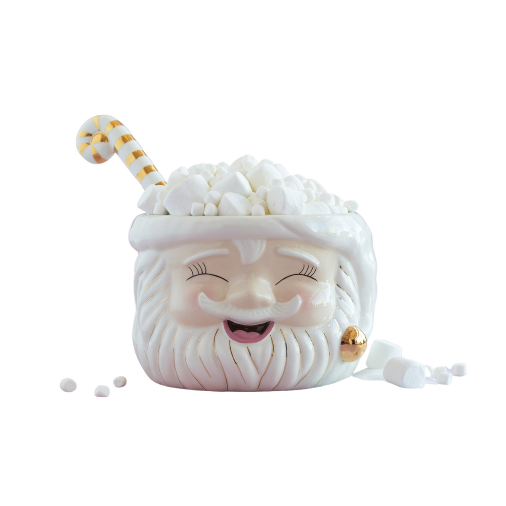 Small Papa Noel Punch Bowl – Pink Antlers