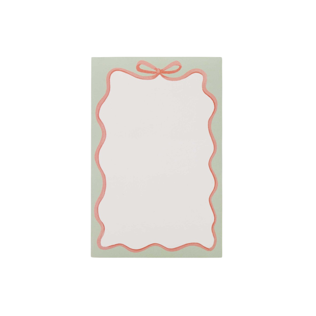 Ribbon Notepad – Pink Antlers