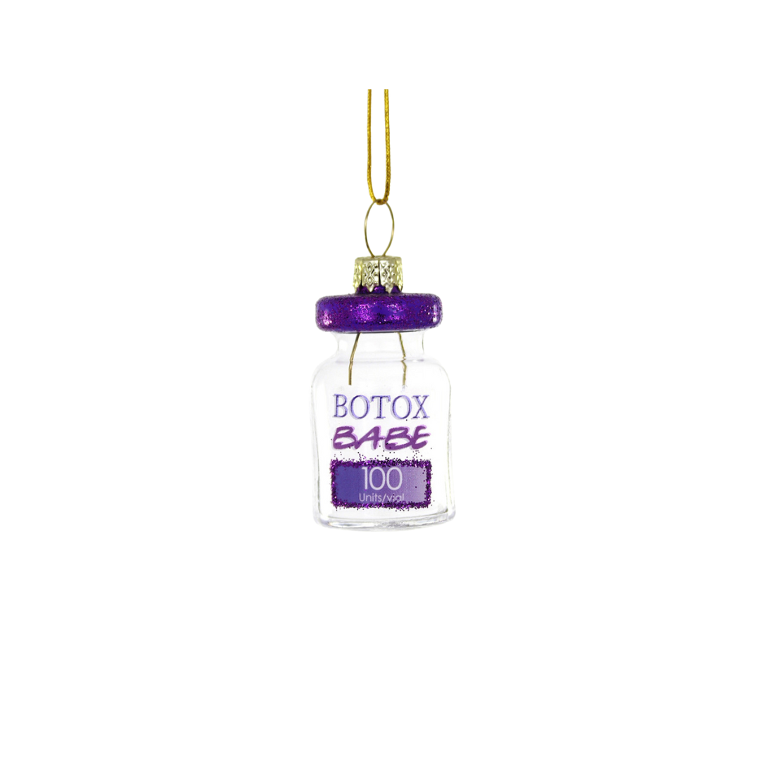 Botox Babe Ornament – Pink Antlers