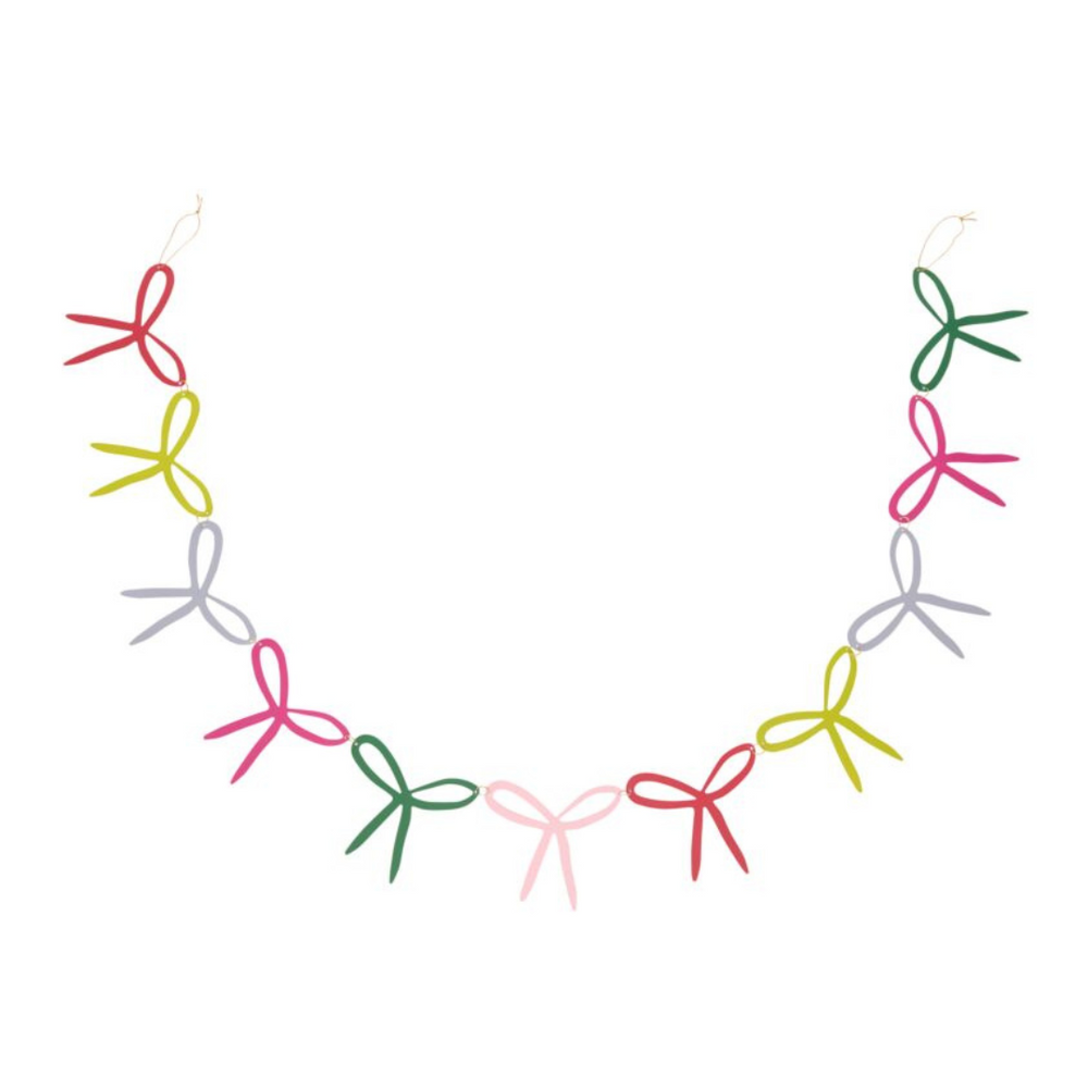 Brightly Bow Garland – Pink Antlers