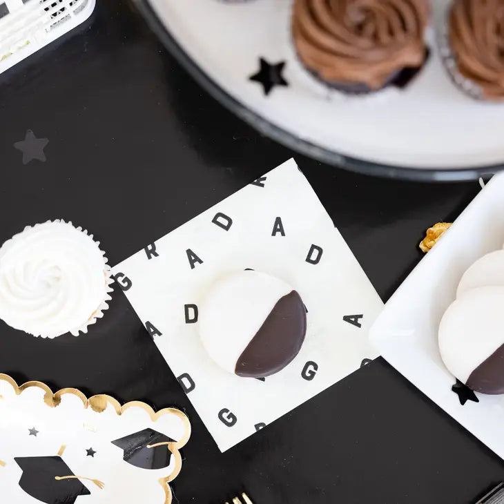 Grad Letters Cocktail Napkins – Pink Antlers