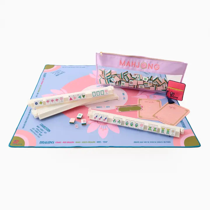 La Fete Mahjong Mat – Pink Antlers