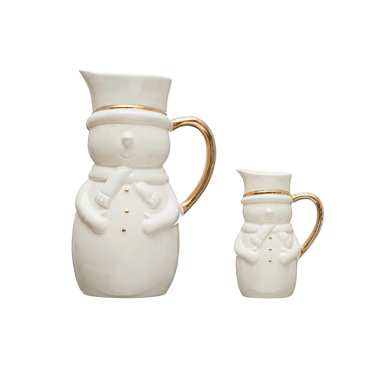 Snowman Pitcher – Pink Antlers