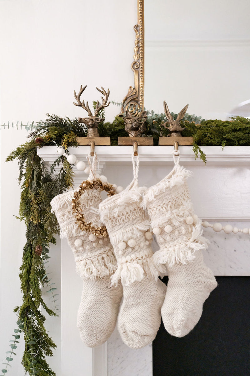Eloise Fox Stocking Holder – Pink Antlers