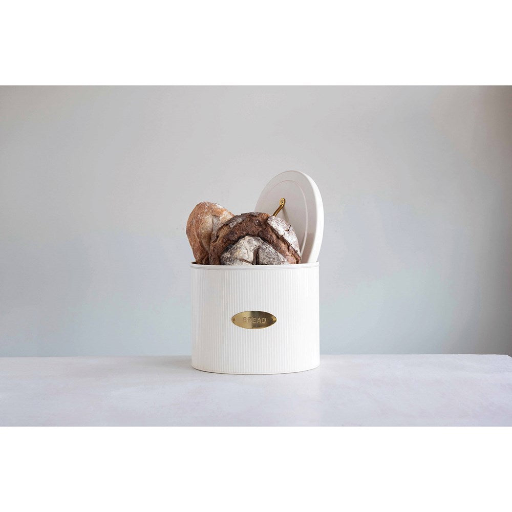 Metal Bread Box – Pink Antlers