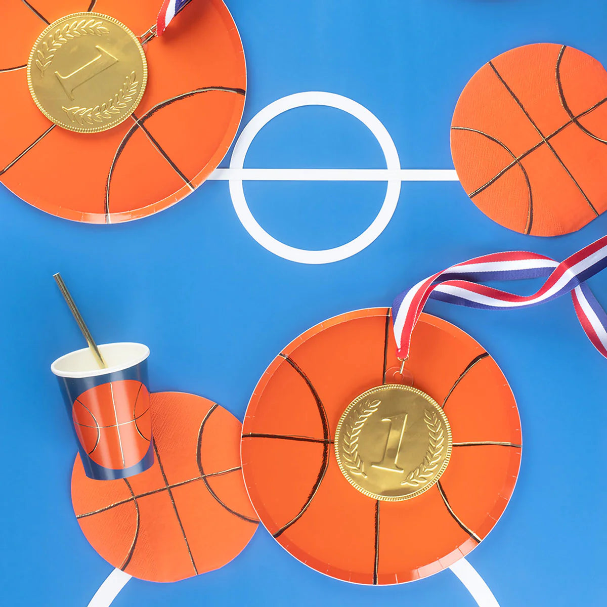 Basketball Plates – Pink Antlers