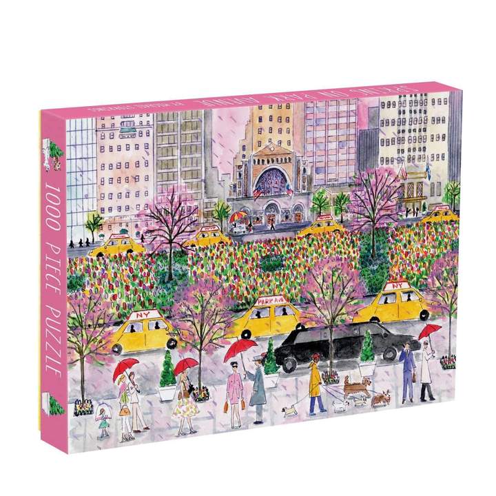 Spring on Park Avenue Puzzle – Pink Antlers